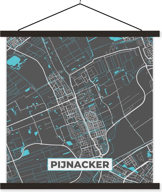 Posterhanger incl. Poster - Schoolplaat - Pijnacker - Plattegrond ...