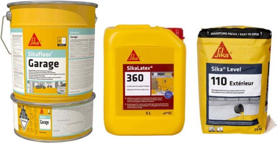 SIKA kit voor garagevloer 20m¬≤ - Sikafloor verf 6kg - SikaLatex 360 ...