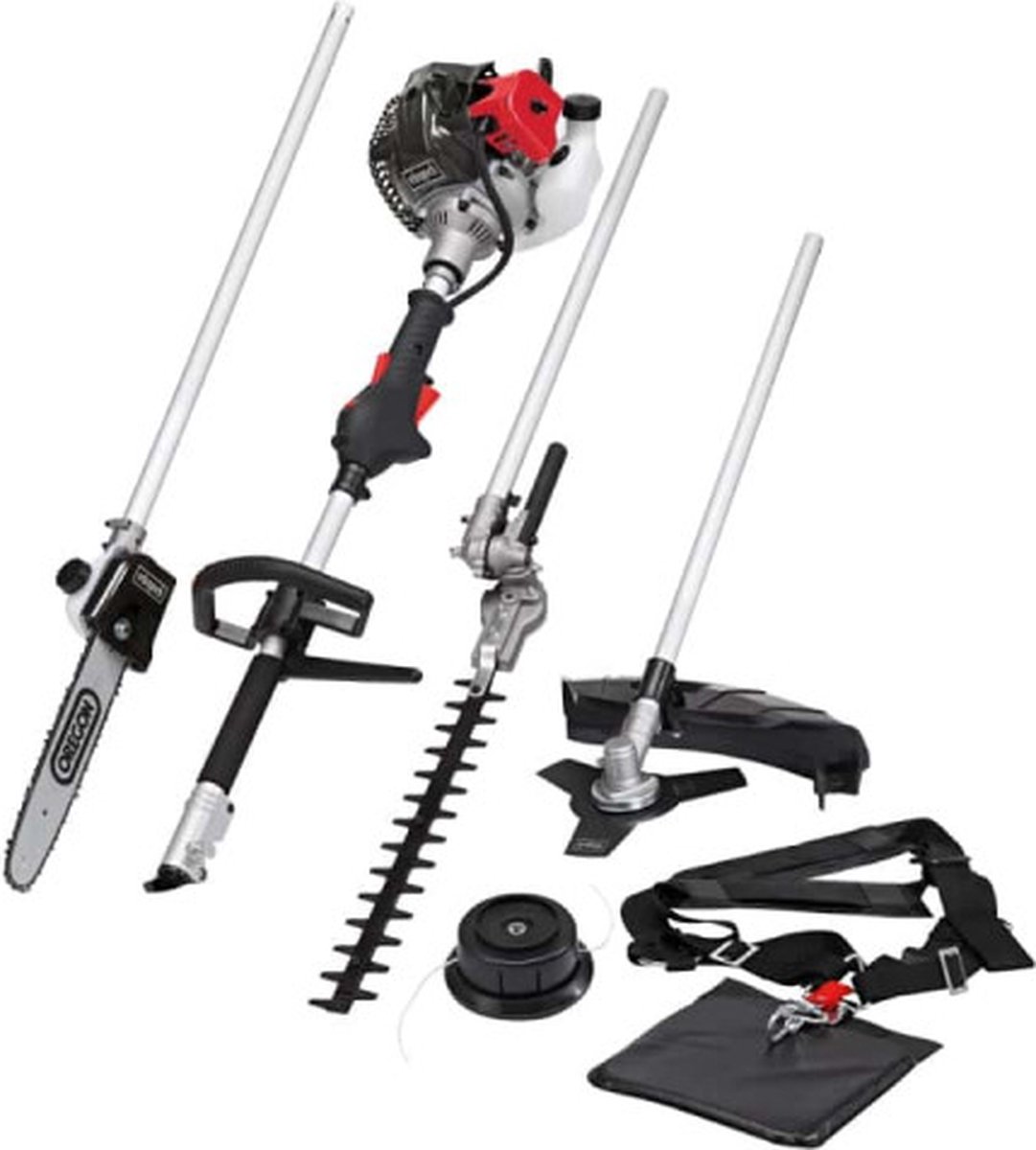 Scheppach MFH3300-4P Machine de jardinage 2 temps - 4-en-1 - Coupe ...