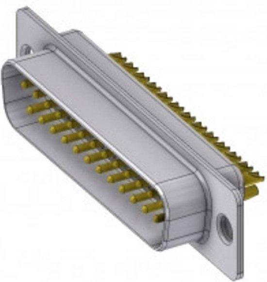 Deltron Connectors DT 25 PZ/2 D-sub stekker 180 ° Aantal polen: 25 Soldeerkelk 1 stuk(s) | bol