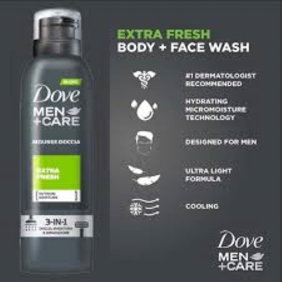 Dove Shower Mousse - Extra Fresh - 3 x 200 ml | bol