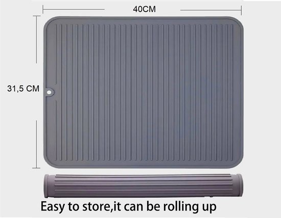 Siliconen Afwas afduipmat -Vaat Afwas mat 31,5X40 cm - Aanrechtmat ...