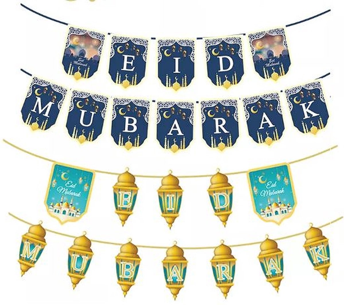 Eid mubarak - Suikerfeest - Eid Mubarak decoratie - versiering Eid ...