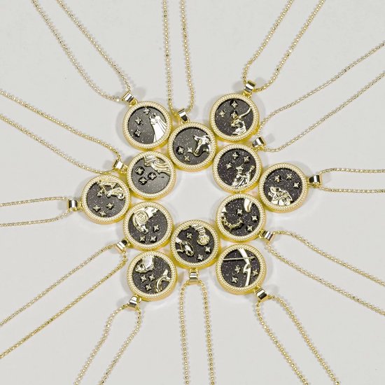 Dubbele sterrenbeeld Ketting op Kaart - Libra -Weegschaal - BFF ...