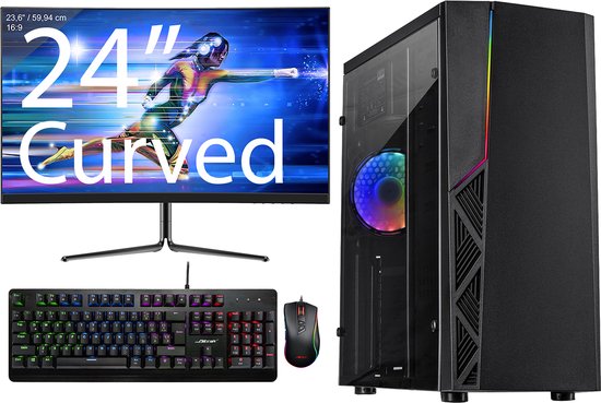 omiXimo - Game PC Ryzen 5 3600 4,2 Ghz, 16 GB DDR4 werkgeheugen, GTX ...