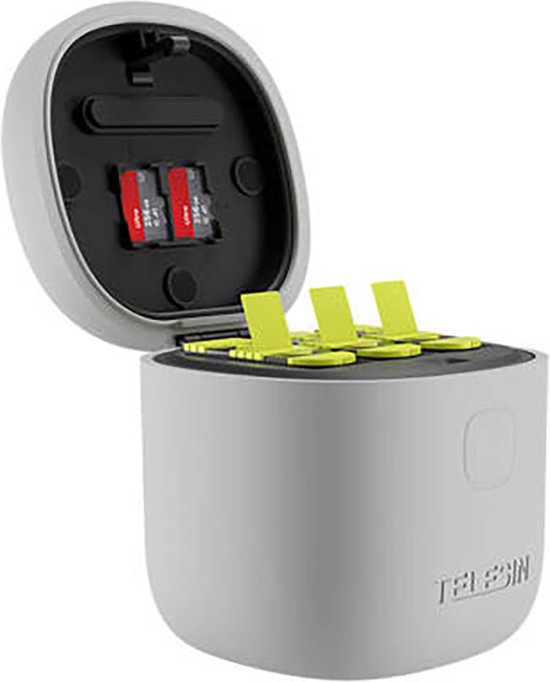 Chargeur étanche Telesin 3 emplacements Allin Box pour GoPro Hero 9 / Hero 10 + 3... | bol.com