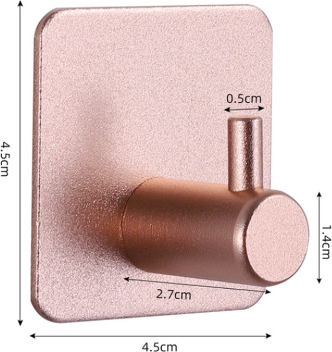 Handdoekhaak Set Zonder Boren RVS 4 stuks - Vierkant Zelfklevend Badjas ...