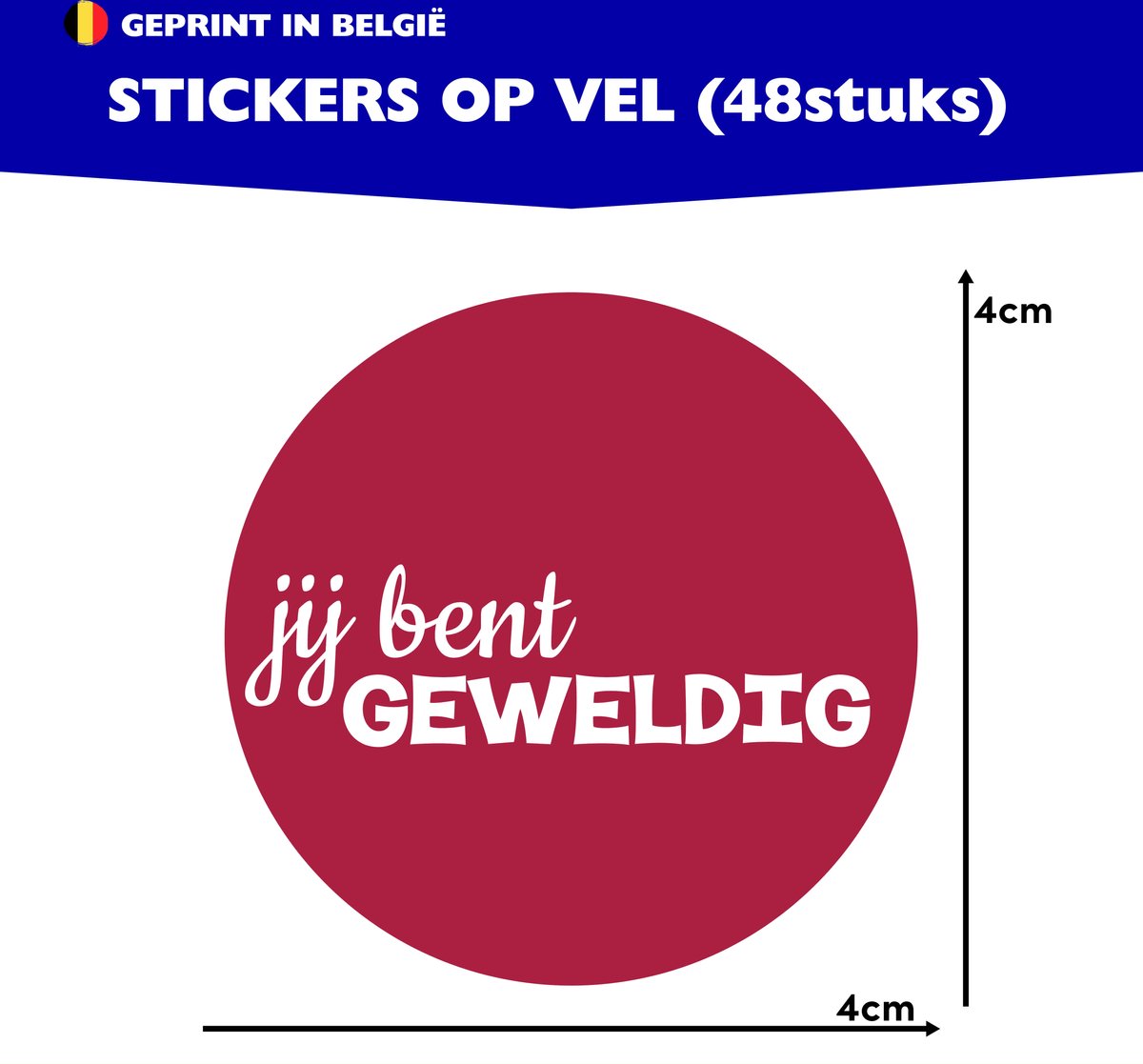 Stickers Jij bent geweldig | per 48 | Traktatie | Uitdelen | Sluitzegel ...