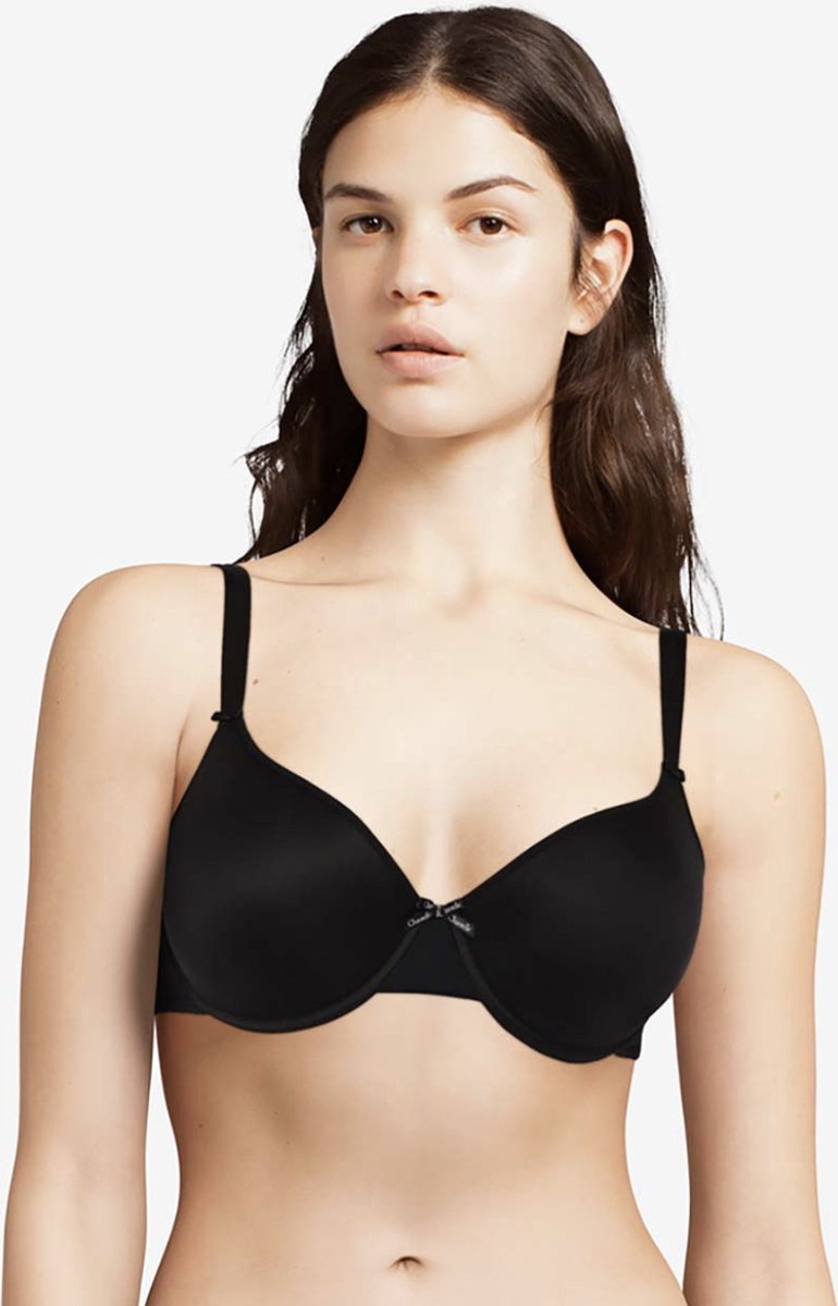 Chantelle - Basic Invisible - Voorgevormde Beha - Maat 70B - Zwart - C12410 | bol.com