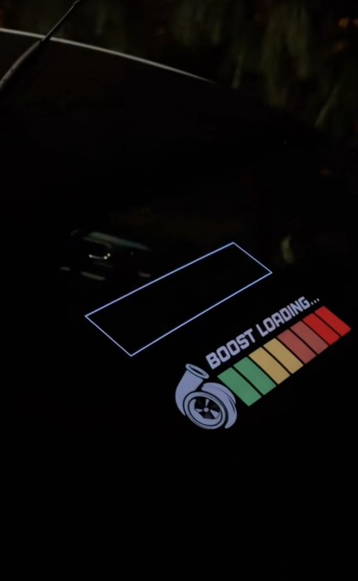 Led Panel BOOST LOADING voor auto JDM ,Drift,Street Race,Car Spot,Turbo ...