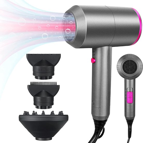 Föhn - Ionen-Haardroger - Ionen - Diffusor - 2000 W - Sneldrogende ...