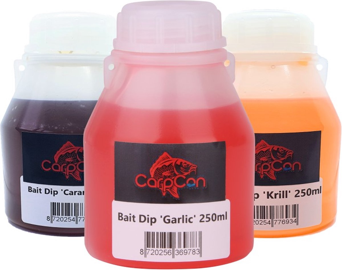 Bait Dip Deal - 3x 250ml - Garlic, Caramel & Krill - Voordeelpakket ...
