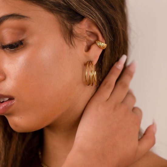 DUCETT - Ear cuff croissant gold - Oorbellen - Dames | bol