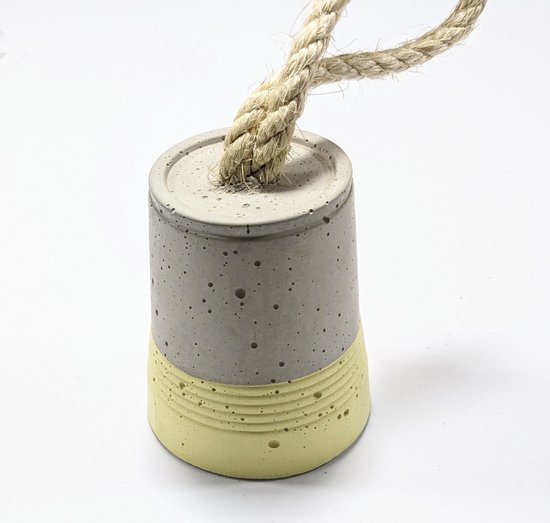 Mapart-beton-deurstopper-geel | bol.com
