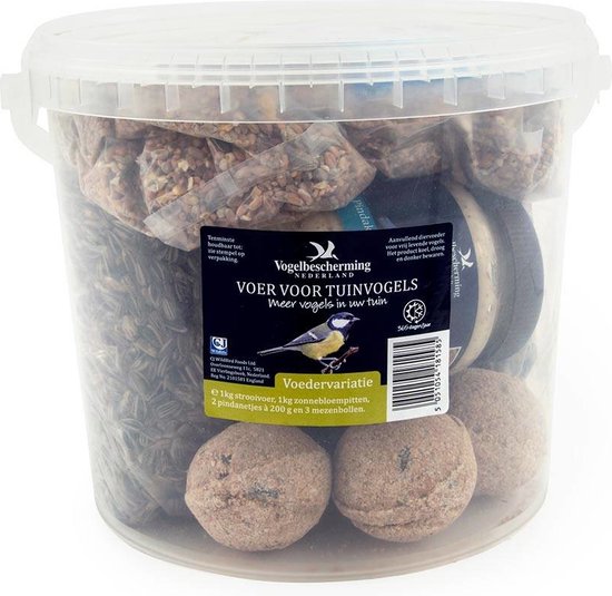 Vogelbescherming Nederland Voedervariatie emmer | bol.com