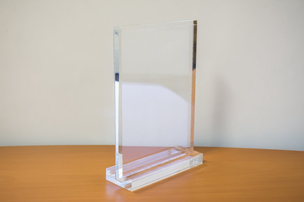 Luxe A4 Plexiglas display menukaarthouder met standaard 2,3cm dik | bol