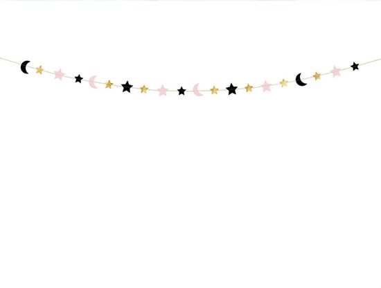 Partydeco - Slinger maan en sterren - 190 cm | bol
