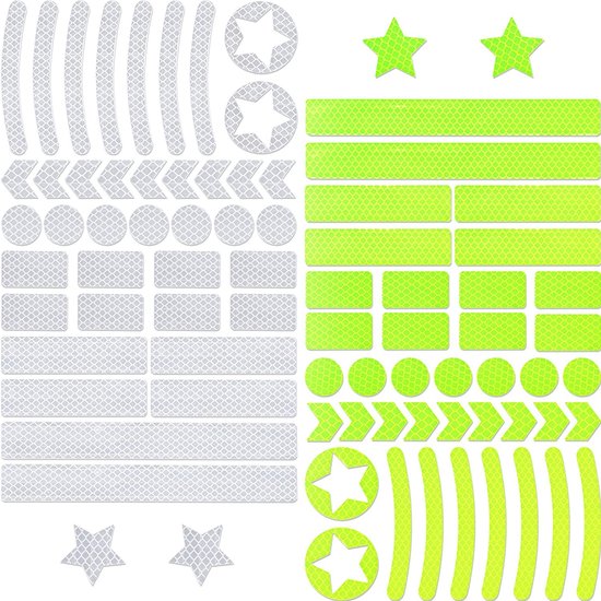 Reflecterende Stickers - Waterdicht - Nachtzicht - Veiligheidsstickers ...