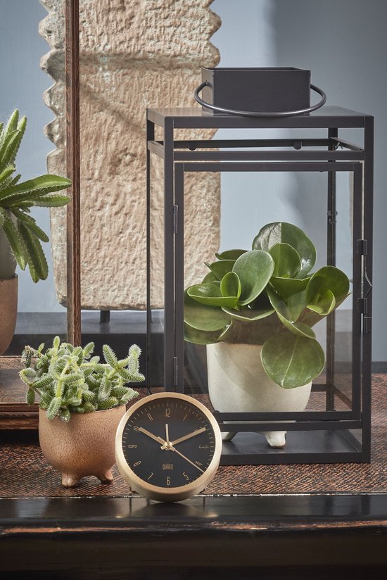 Mica Decorations Storm Lantaarn - L20 x B19 x H36 cm - Zwart | bol