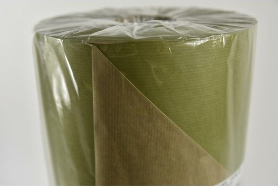 Pakpapier - Pakpapier olijfgroen 10 Kg Natuur Bruinkraft 50 Cm 50gr ...