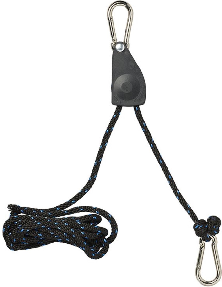 Pro Plus Takel met Ratel en Touw - Capaciteit 136 kilo - 3 mm x 2.5 ...