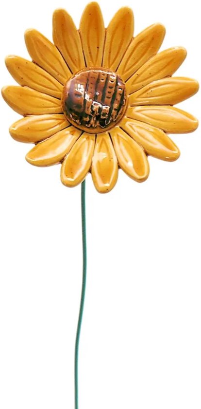 Set van 3 zonnebloemen keramiek - 6 cm | bol