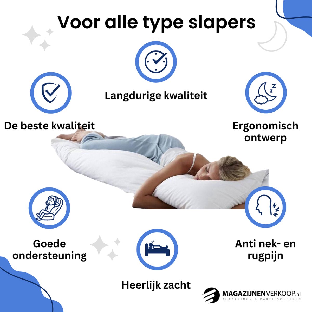Suite sheets Ondersteunend Lichaamskussen Zwangerschapskussen - 40 x ...