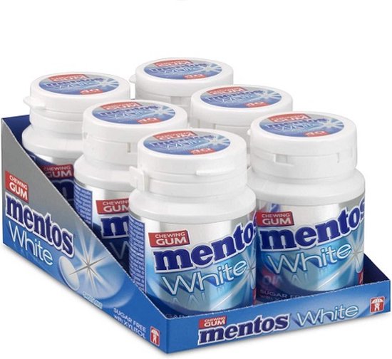 Mentos Gum Sweet Mint White 6 x 60GR - Voordeelverpakking | bol