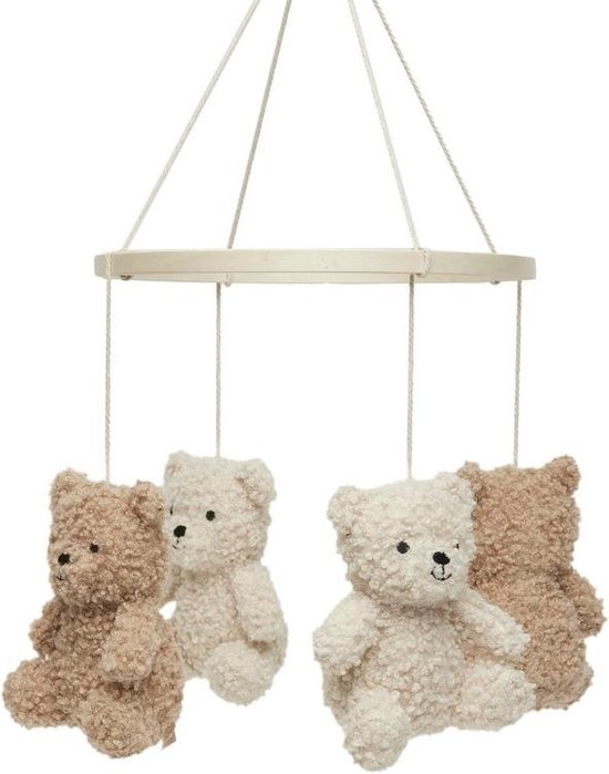 Jollein - Baby Mobiel Teddy Bear (Naturel/Biscuit) - Boxmobiel, Box ...