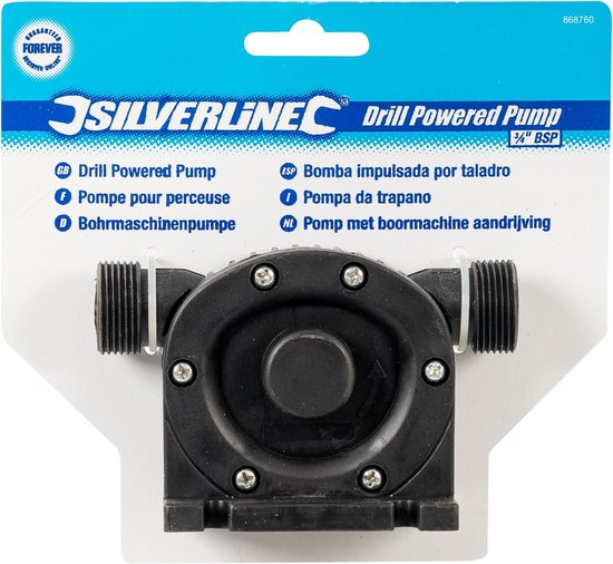 Silverline Pomp met boormachine aandrijving, 3/4" BSP | bol