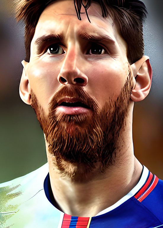 Poster Lionel Messi - PSG - Paris Saint German - Voetbal poster ...