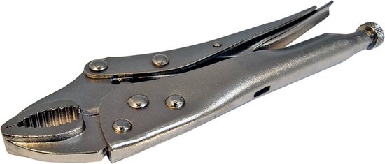 Silverline Gebogen griptang - zelfvergrendelend - 180 mm - vernikkeld ...