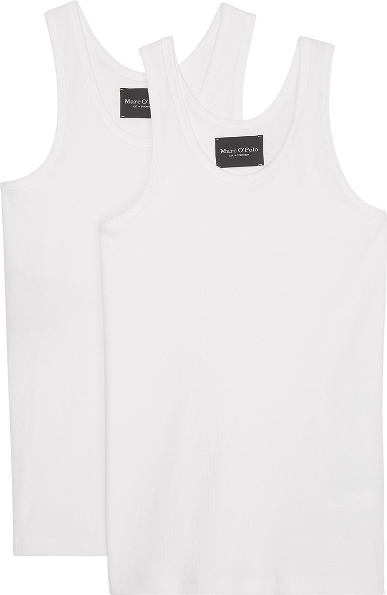 Marc O'Polo Heren onderhemd 2 pack Iconic Rib Organic Cotton | bol