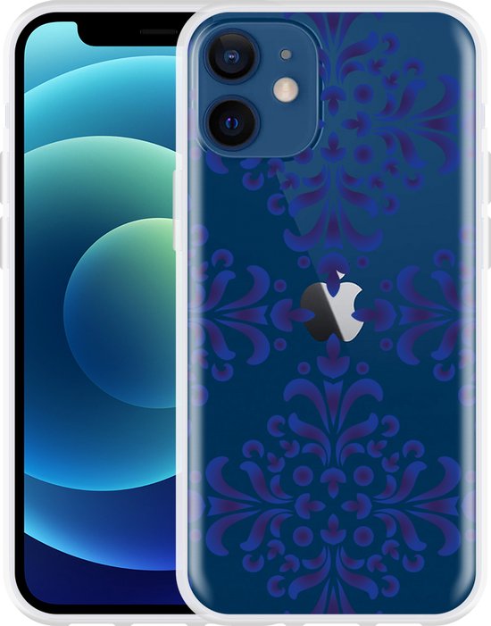 Apple iPhone 12 Mini Hoesje Delfts Blauw - Designed by Cazy | bol.com
