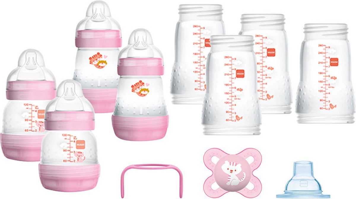 MAM Flessenset Easy Start Anti-Colic Starter Set Roze | bol.com