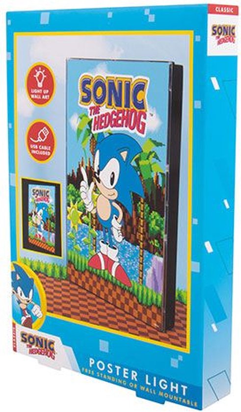 Sonic the Hedgehog Poster Lamp | bol.com