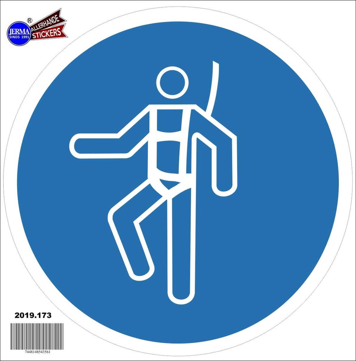 Valbeveiliging pictogram sticker 20 cm | bol.com