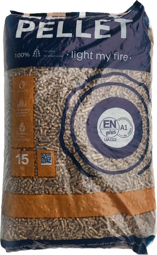 Pellets Naaldhout – EN+ A1 /DIN+ (Halve pallet (32st = +/-480kg)) | bol.com