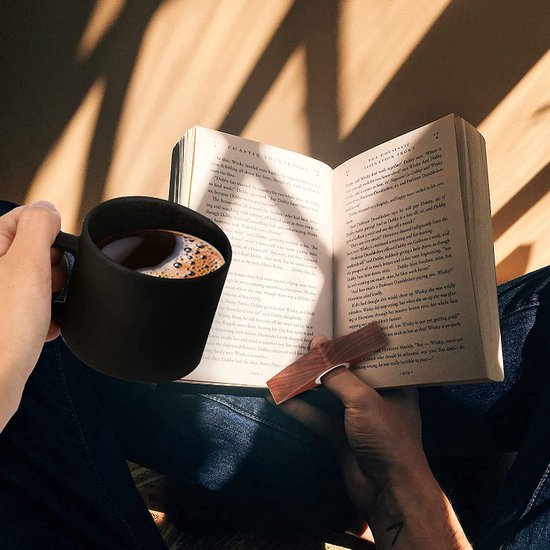 Universele duimlegger boek Walnoot – paginahouder bladzijde pagina ...