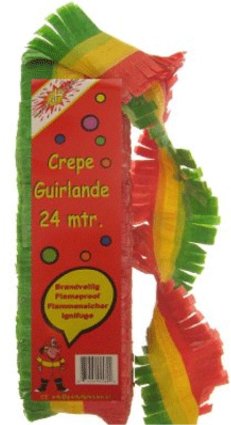 Carnaval versiering pakket - 1x grote vlag en 2x crepe slingers - rood ...