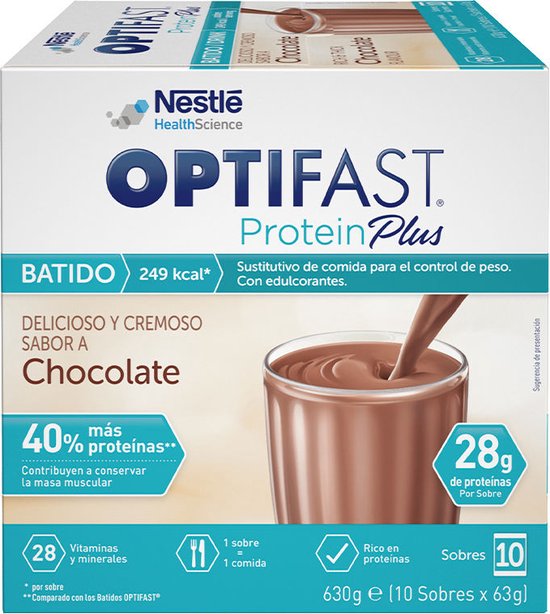 Optifast Chocolate Milkshake 9 Sachets 54g | bol