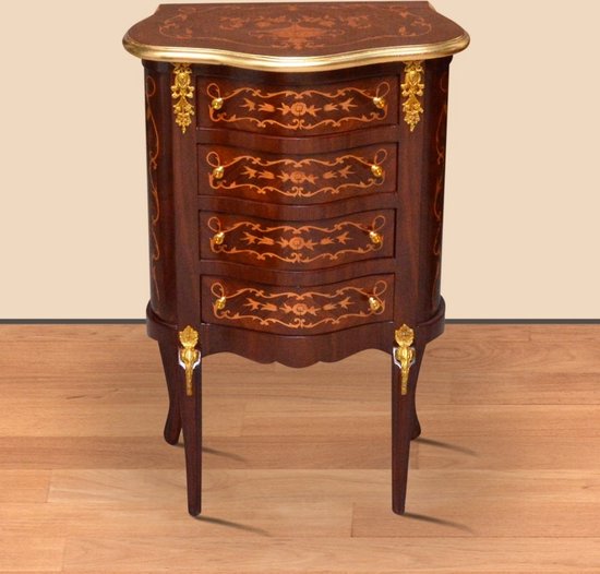 Luxe Lade Kast - Barok Stijl - Brons - Ingelegd - Handgemaakt | bol