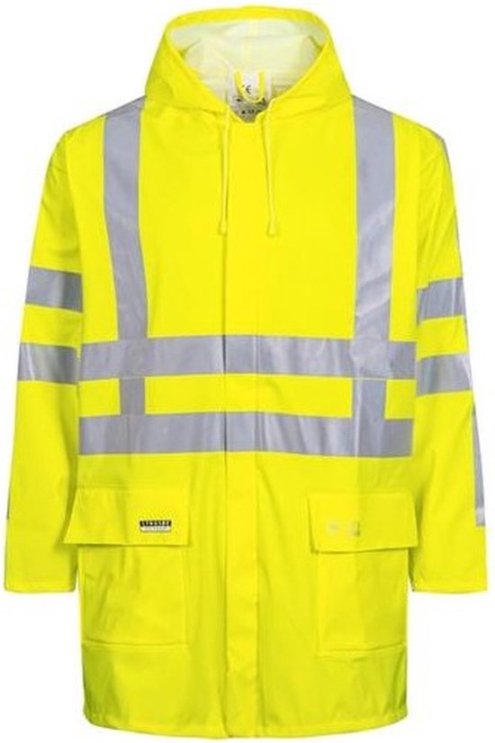 Regenjas Reflectie XXXL | Microflex – PU kwaliteit – Fluor Geel ...