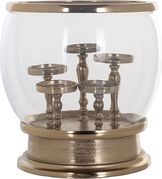 Richmond Windlicht Cleave met 5 kandelaars (Gold) | bol