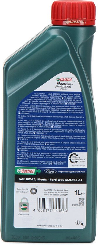 Castrol Magnatec Diesel 0W20 Orgineel Ford 1 liter | bol.com