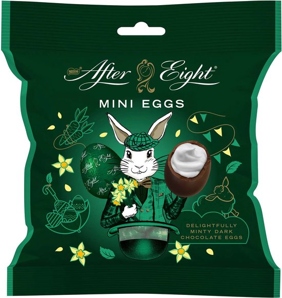 After Eight Delightfully Minty Dark Chocolate mini Eggs - 10st/90g | bol