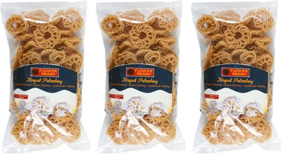 Flowerbrand® | 3 x Krabbencrackers 250 gram | ongebakken kroepoek ...