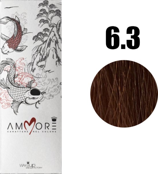 AMMORE 6.3 Blond Foncé Doré 200ml (2 X 100ml) - Teinture pour cheveux ...
