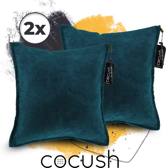 Cocush - PEARL- Kussenhoes Vloerkussen excl. Binnenkussen 70x70 cm - 2 ...