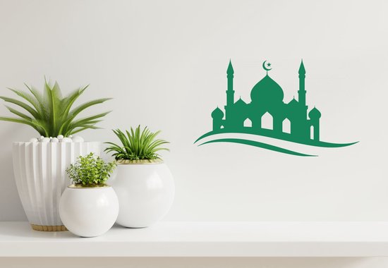 Stickerheld - Muursticker Moskee | Cami - Woonkamer - Religie - metjit ...